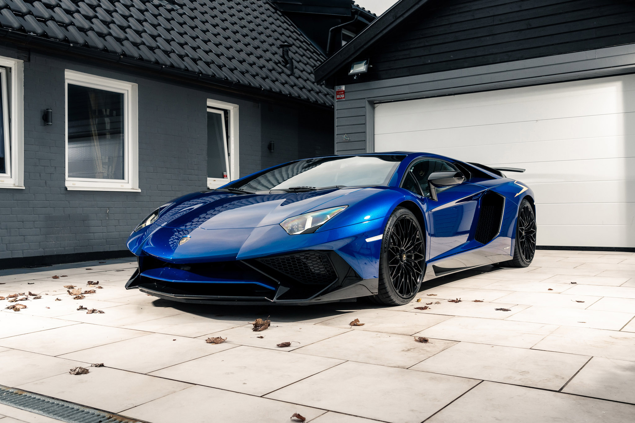 Azure Blue Lamborghini Aventador