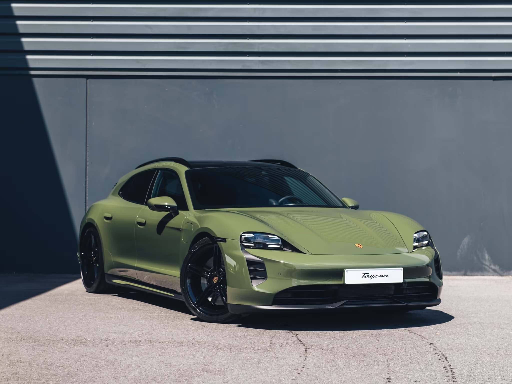 Nato Olive - Porsche Taycan Sport Turismo - carpaints.co