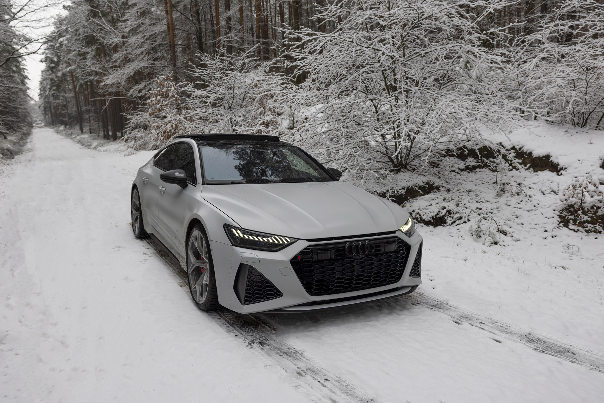 Glacier White Matte - Audi RS7 Sportback (C8) - carpaints.co