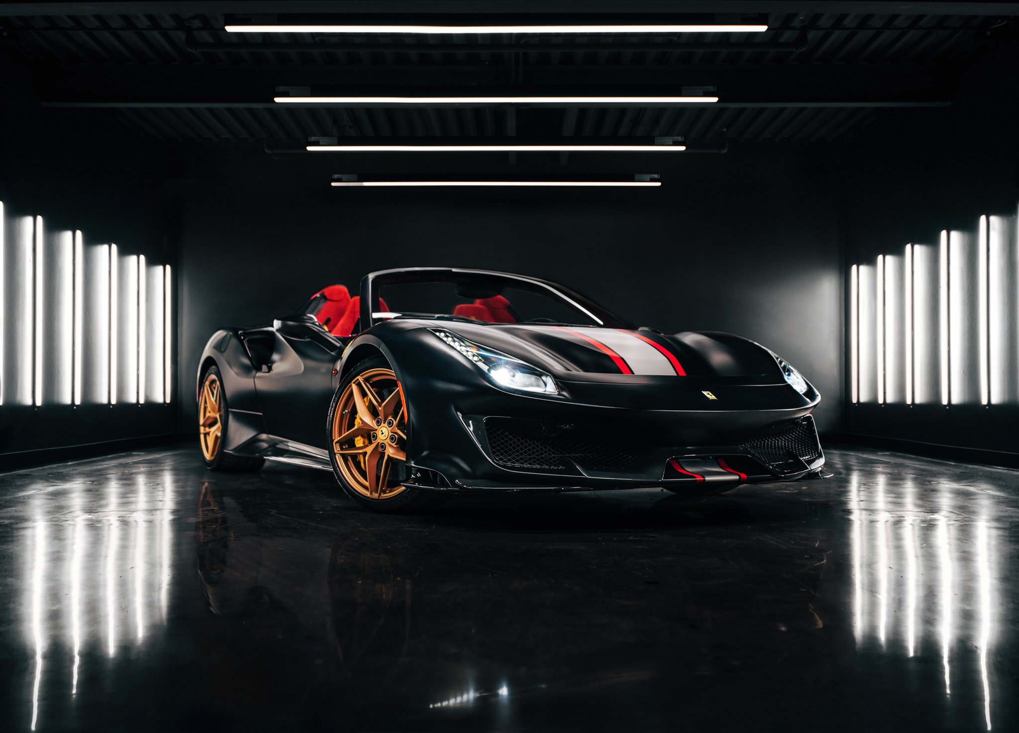 Nero DS Opaco - Ferrari 488 Pista Spider - carpaints.co